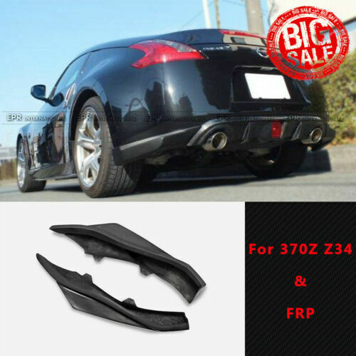 2Pcs Rear Aprons Bumper Spat Add On Splitter Parts For Nissan 370z z34 ...
