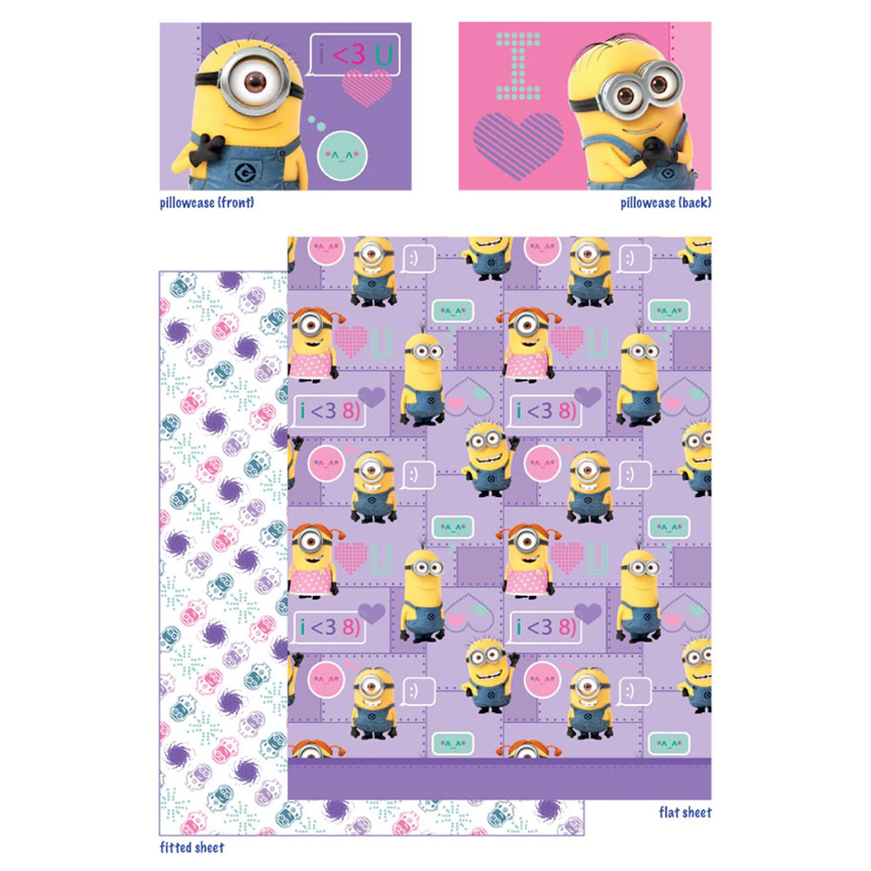 Despicable Me Minion Way 2 Cute Microfiber Twin Sheet Set | eBay