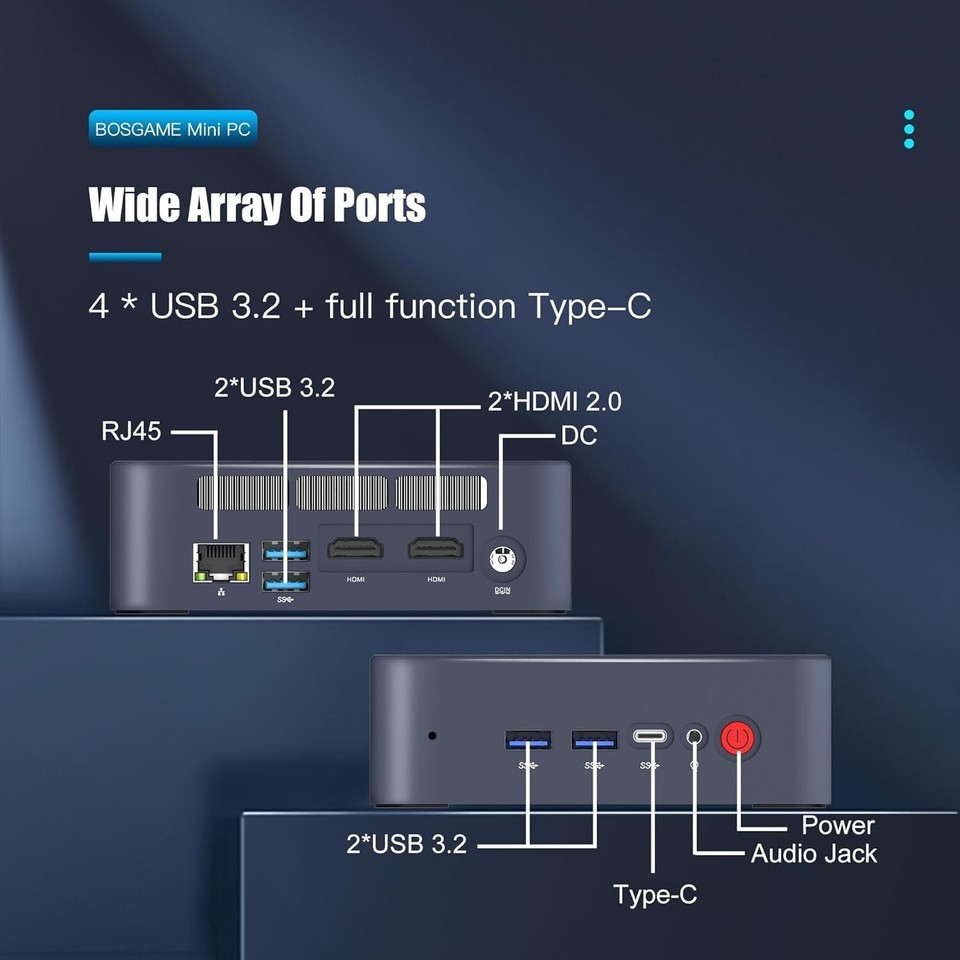 Ubuntu Linux Mini PC,Intel N95 16GB RAM 512GB SSD Mini Server Computers ...