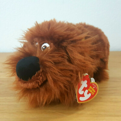 Ty Beanie Babies Secret Life of Pets Duke the Brown Newfoundland Dog ...