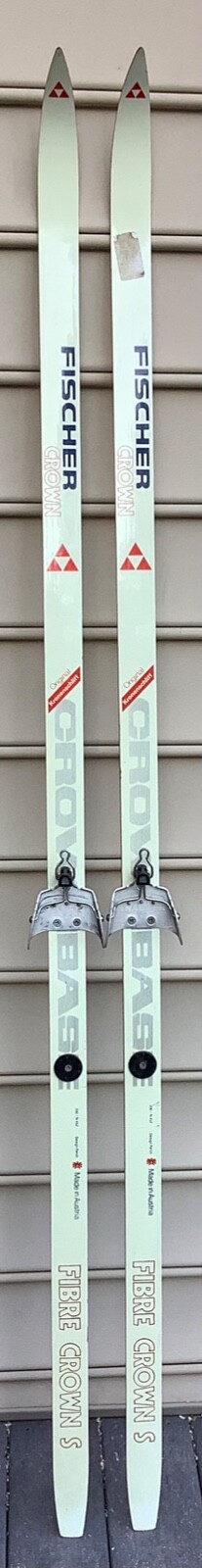 Vintage Fischer Fibre Crown S Cross Country 200cm Skis w/ Snabber 75mm ...