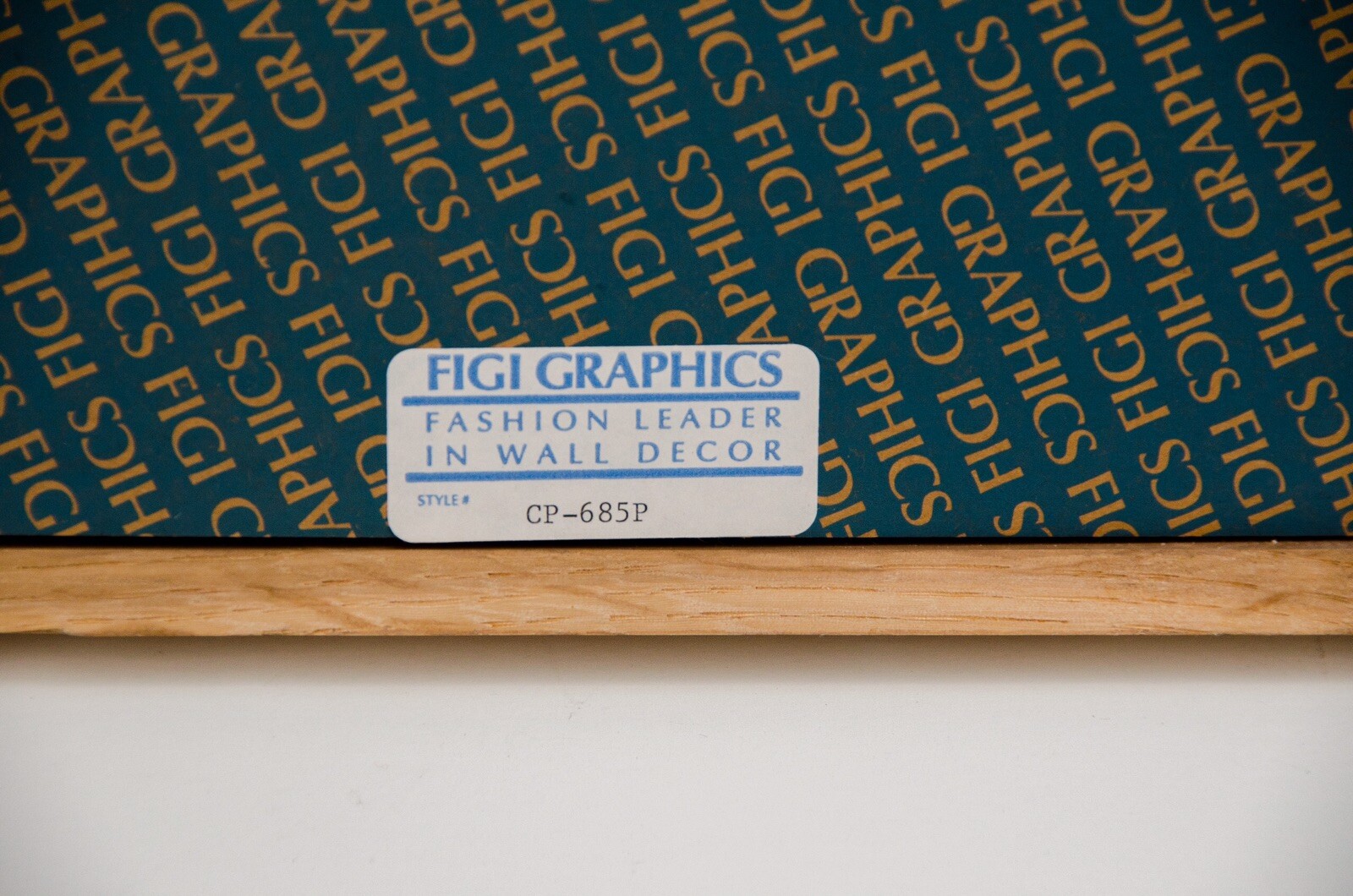 Vintage Figi Graphics Large 21x21 Wess Pressed Art Print "Cactus Flower ...