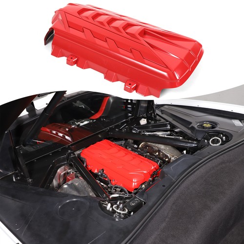 ABS Red Engine Cover For Corvette C8 Coupe 2020-2025 US | eBay