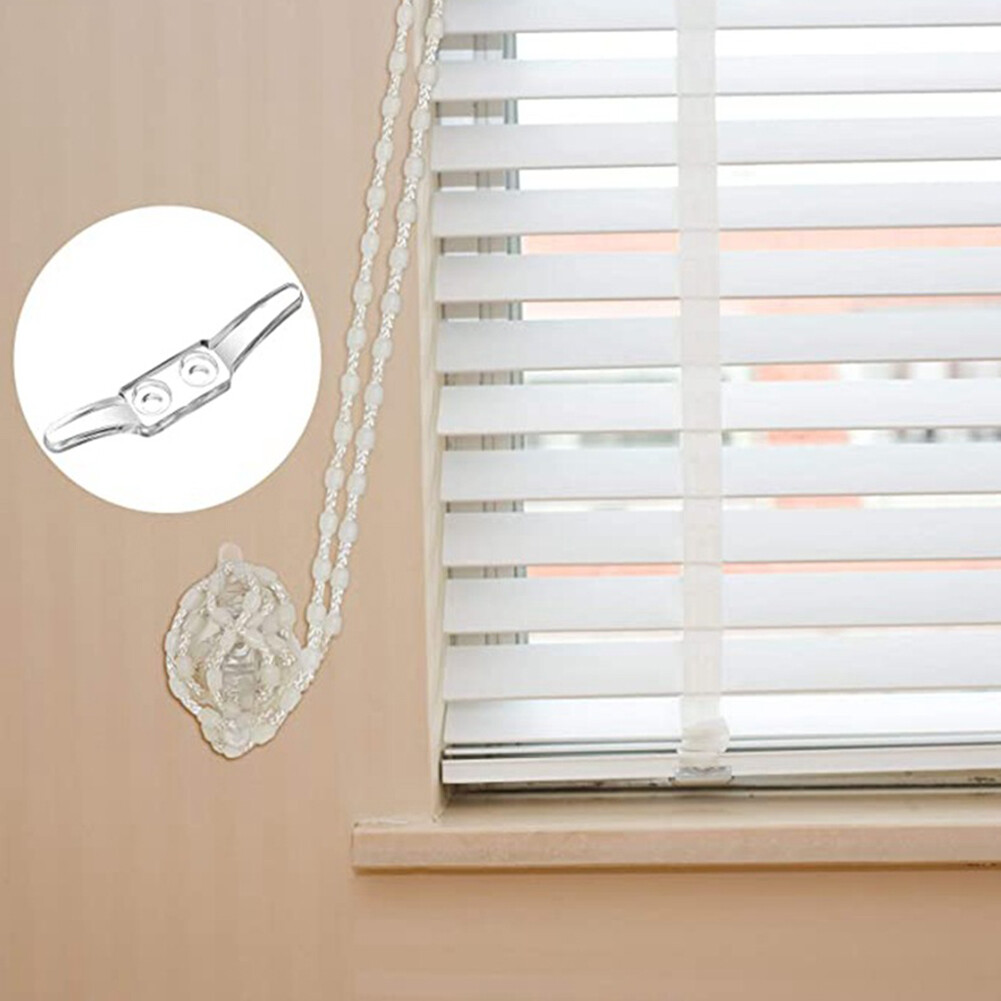 16pcs Transparent Cord Cleats For Blinds Child Safety With Screws Sun ...
