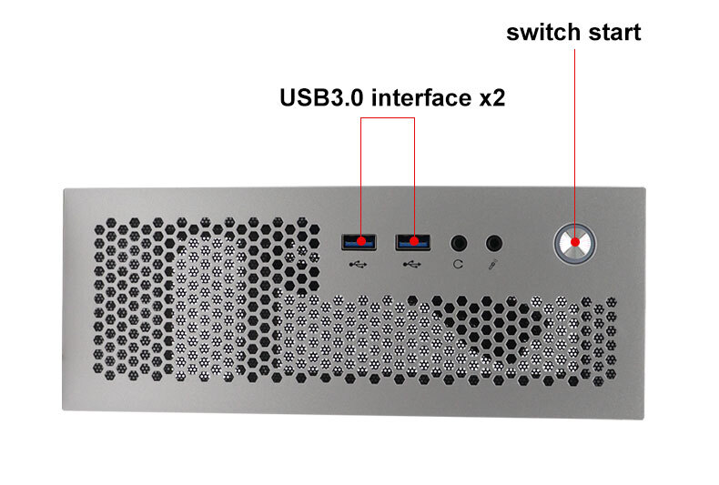 Mini ITX HTPC PC Case Tower Chassis Home Theater Media Computer Small ...