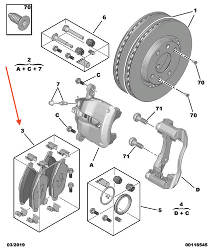 PEUGEOT 2008 Brake Pads Front 1696258980 New Genuine | eBay UK