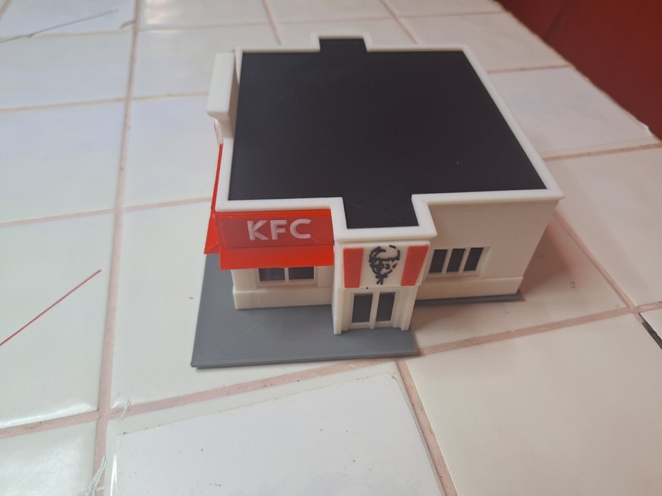 Ho Scale Kfc Style Building Ho Train Building Built | eBay
