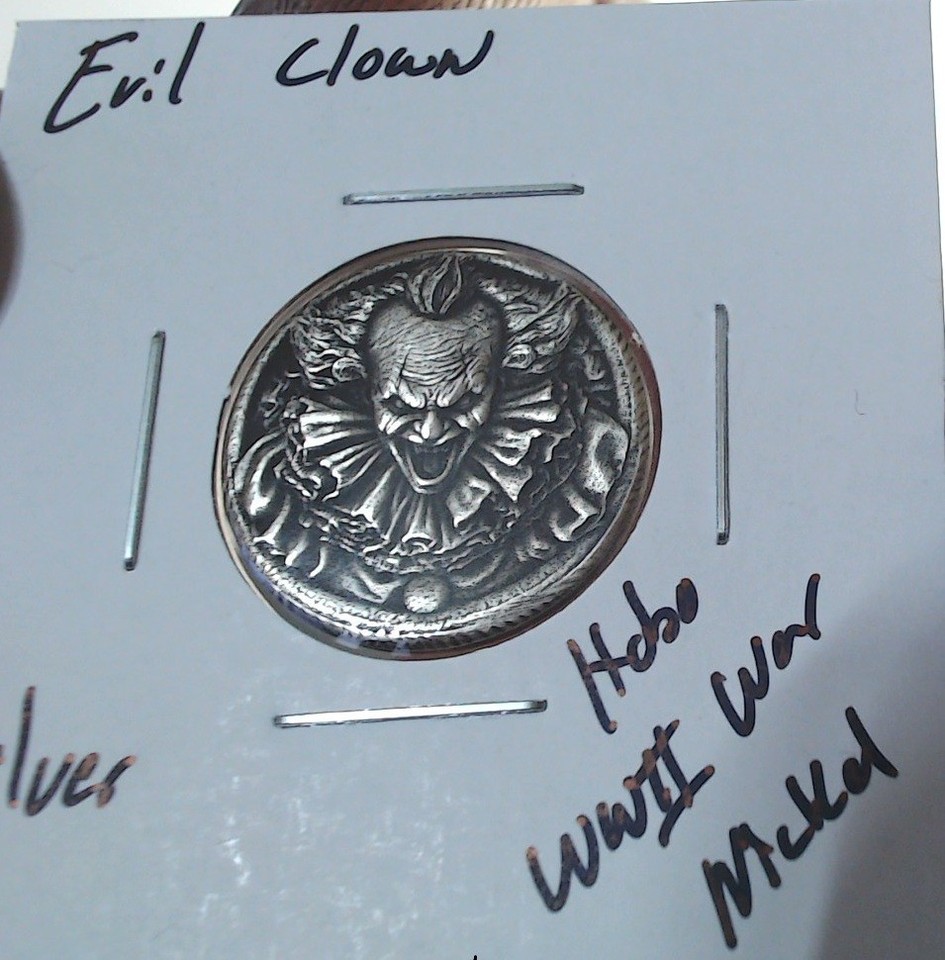 HOBO Evil Killer Clown Pennywise Made A From REAL WWII Silver War ...