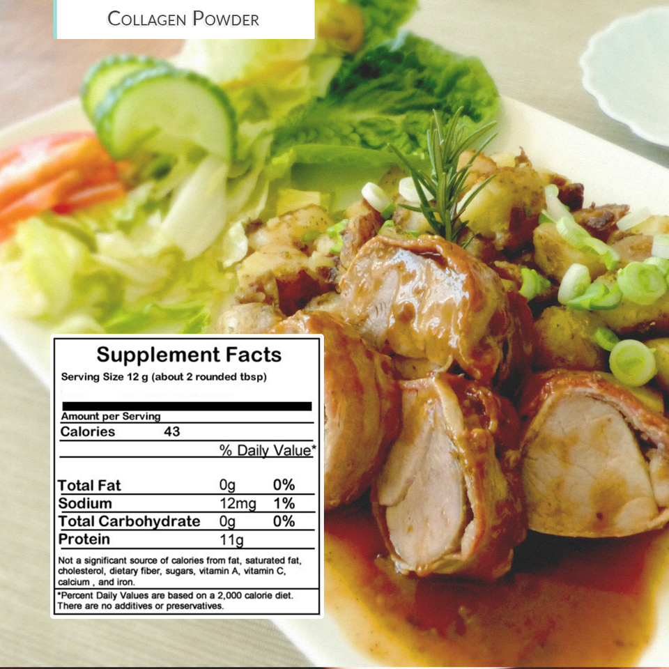Chicken Bone Broth Collagen Powder - Pure & Organic - Free-Range (300g ...