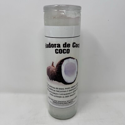 Veladora Preparada de Coco / Coconut Prepared Candle (8 in.) | eBay