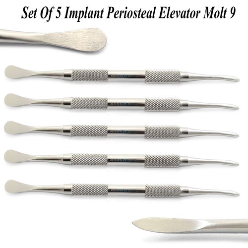 Set Of 5 Periosteal Elevator Molt 9 Implant Double Ended Gingival ...