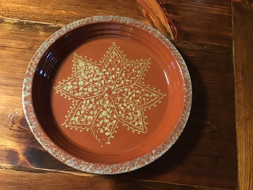 Eldreth Pottery Red ware 2018 Snowflake Plate | eBay