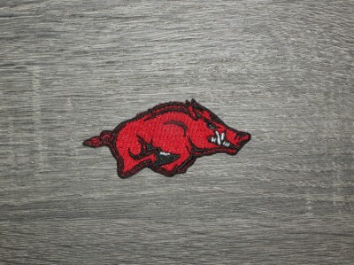 Arkansas Razorbacks University College Embroidered Iron On Patch 3" x 1 ...