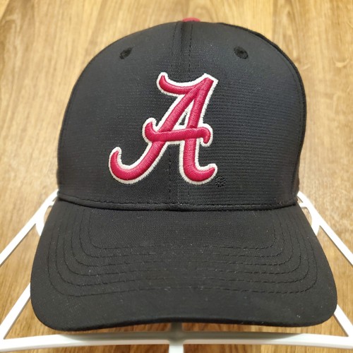 Alabama Crimson Tide Hat Cap Men Fitted Black One Fit Top of the World ...