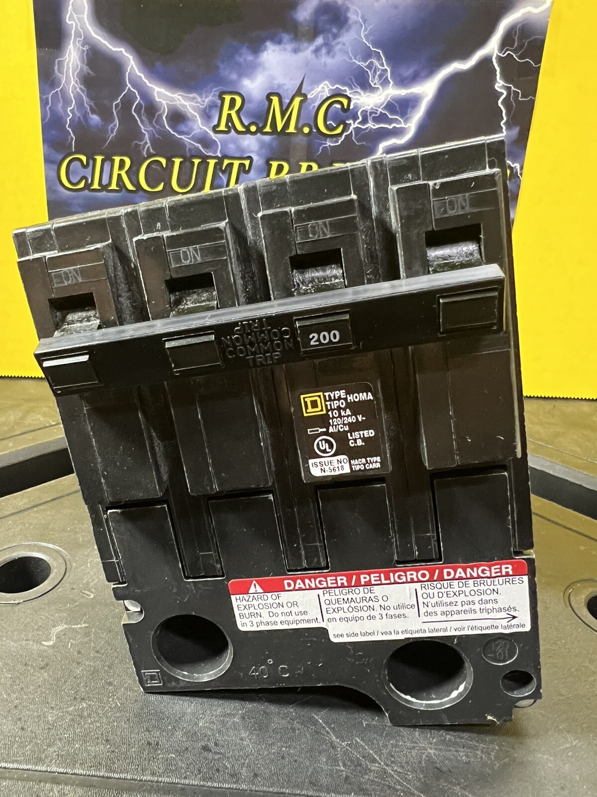 Square D HOM2200BB 200 Amp 2 Pole Circuit Breaker 785901876601 | eBay