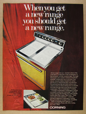 1970 Corning Counterspace Range Oven & Cooktop vintage print Ad | eBay