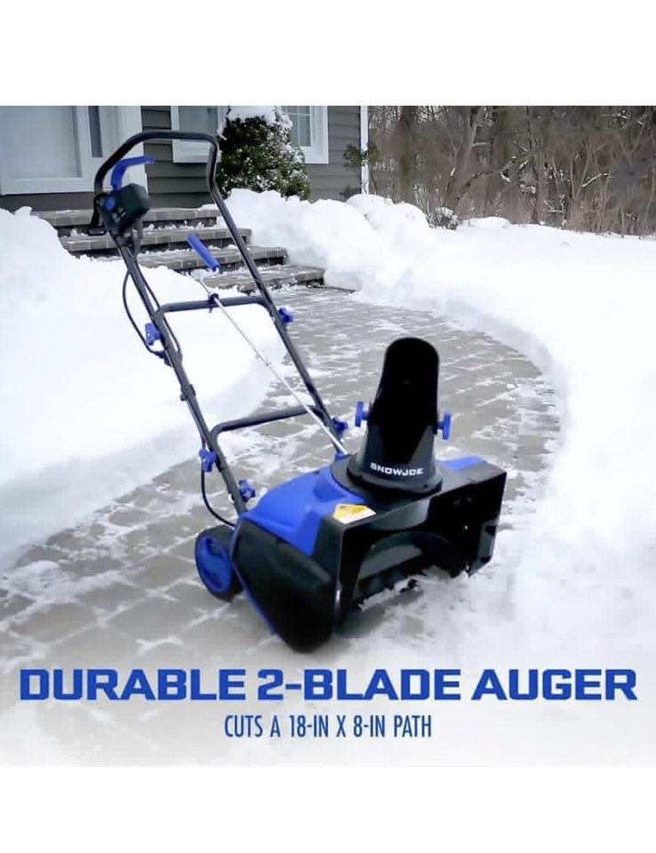 SNOW JOE 18-Inch, 13 Amp Motor, SJ618E Electric Single Stage Snow ...