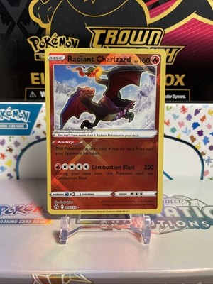 Radiant Charizard 020/159 NM Radiant Rare Crown Zenith Sword And Shield ...