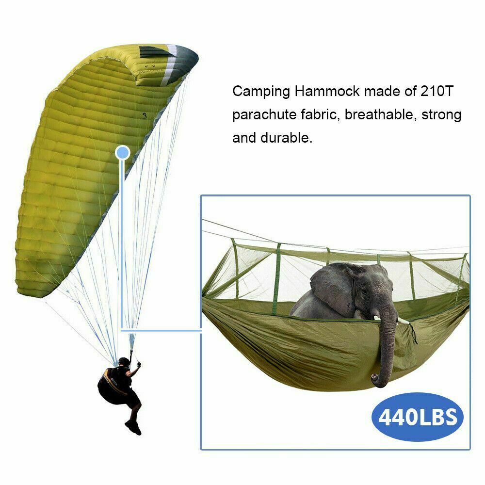 Camping Hängematte mit Zipper Moskitonetz + Regenschutz Zelt Plane ...