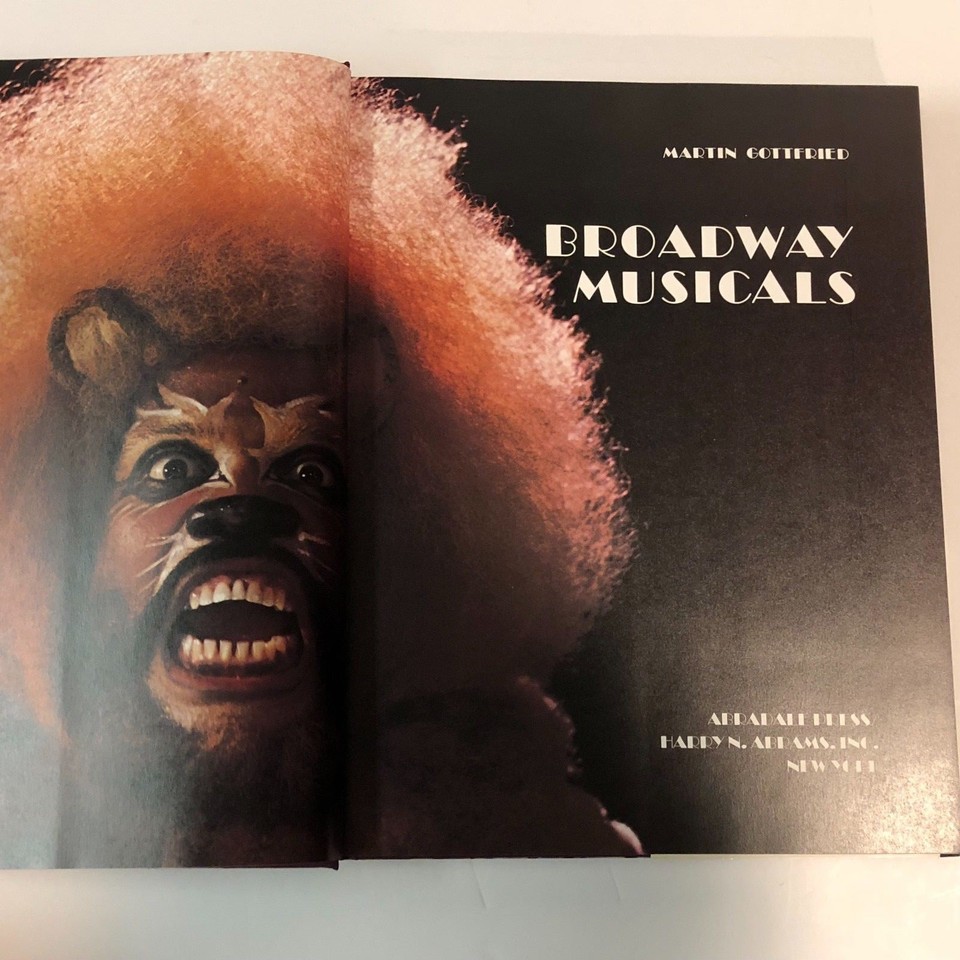 BROADWAY MUSICALS Hand Signed By Martin Gottfried Hardcover Autographed ...