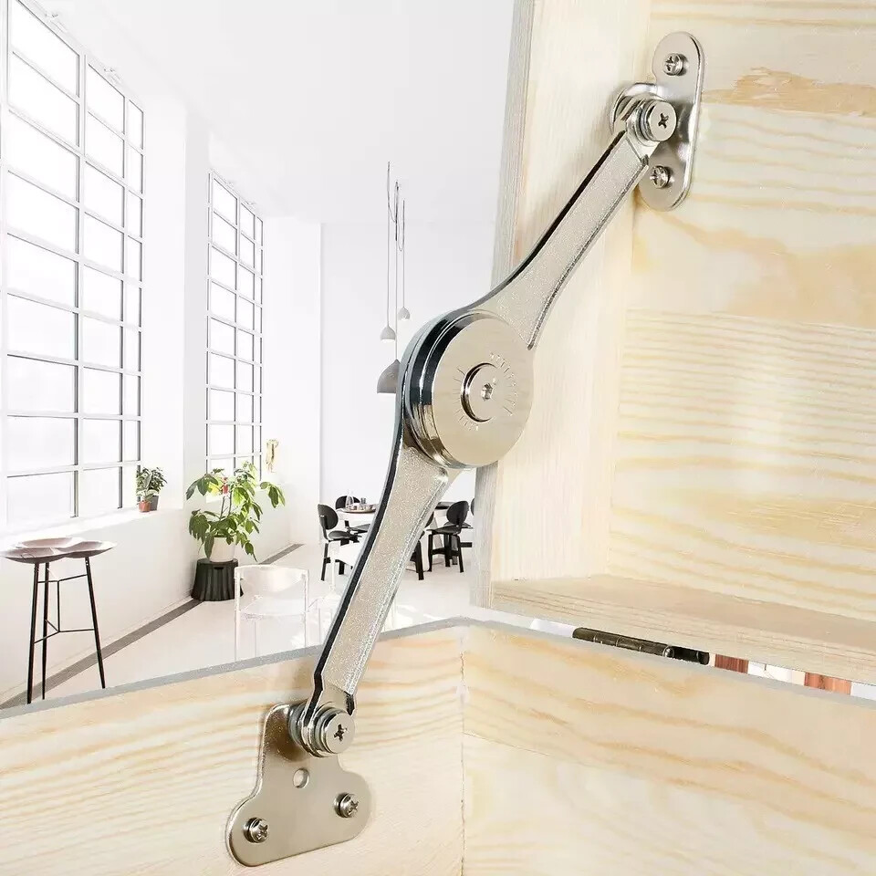 Heavy Duty Lid Support Hinges Soft Close Folding Lid Stay Hinge Keep ...