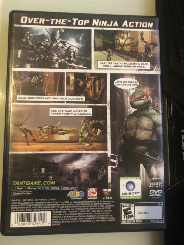 TMNT Teenage Mutant Ninja Turtles (Sony PlayStation 2, 2007) PS2 ...