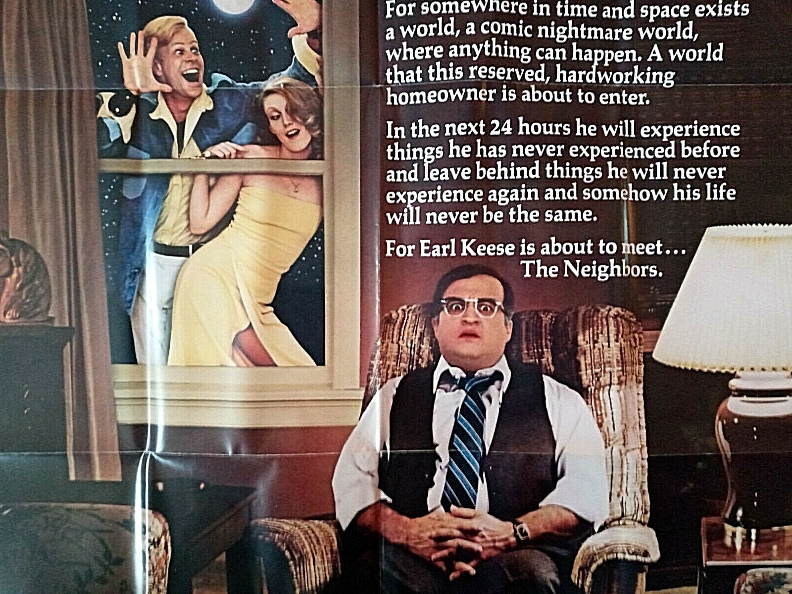 Neighbors Movie Poster JOHN BELUSHI Dan Aykroyd CATHY MORIARTY Kathryn ...