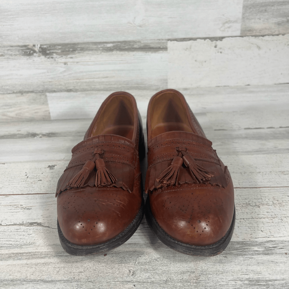 Allen Edmonds Men's Maxfield Tassel Leather Loafer Slip On Shoes Brown ...