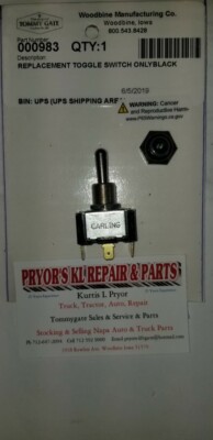 Tommy Gate 000983 Replacement Toggle Switch Only | Rear | 1 Year ...