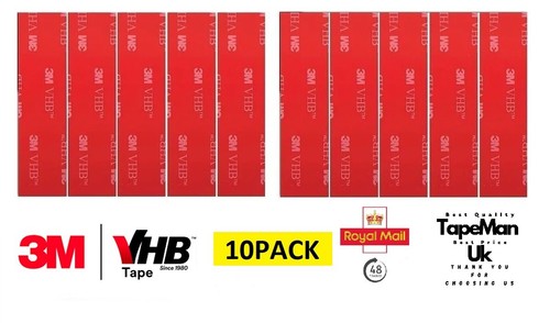 Number Plate Sticky Pads Tape Genuine 3M™ VHB™ 5952 Car Vehicle Double ...