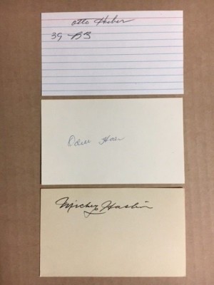 Odell Hale Red Sox/Cle Signed Index Card JSA Precertified** | eBay