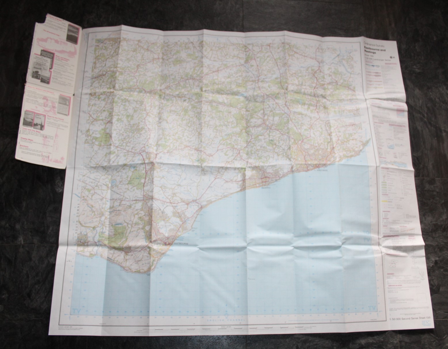 Ordnance Survey Landranger Map - Eastbourne & Hastings, Sheet 199 ...