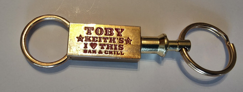 Toby Keith " I Heart this Bar" Keychain - Two Ends Separate | eBay