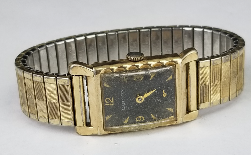 Vintage Bulova men's watch 1953 L3 21j 10k GOLD filled 1950's PARTS ...
