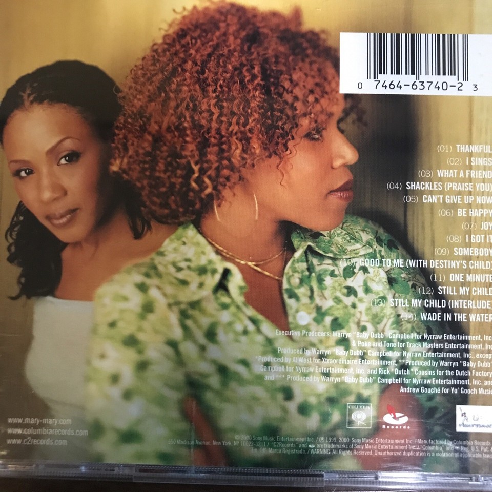 Thankful by Mary Mary Cd NEAR MINT W / HYPE STICKER ! - VV 74646374023 ...