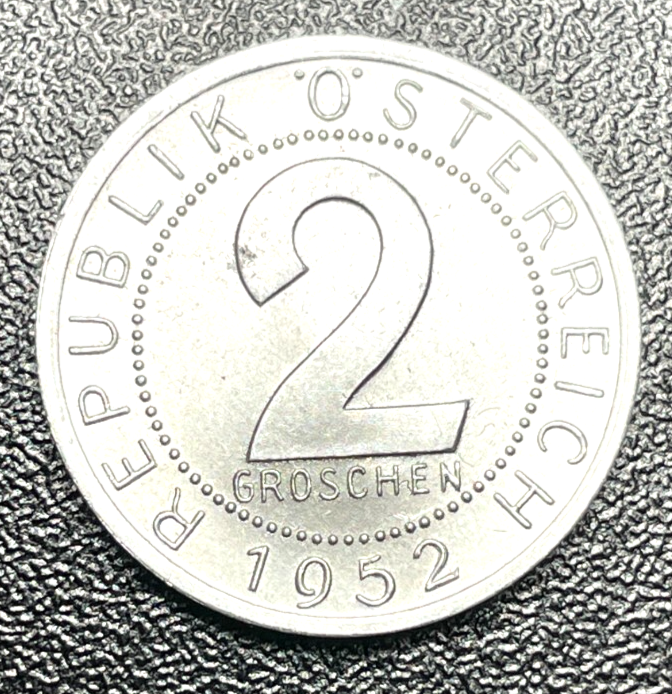 1952 Austria 2 Groschen AU World Coin | eBay