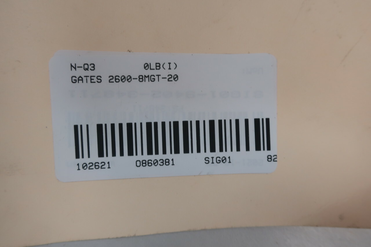 Gates 2600-8mgt-20 PowerGrip GT 2 Anti-static ISO 9563 Belt for sale ...