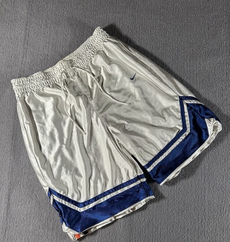 Vintage Nike Basketball Shorts Reversible Mens Large Shiny Mesh Blue ...