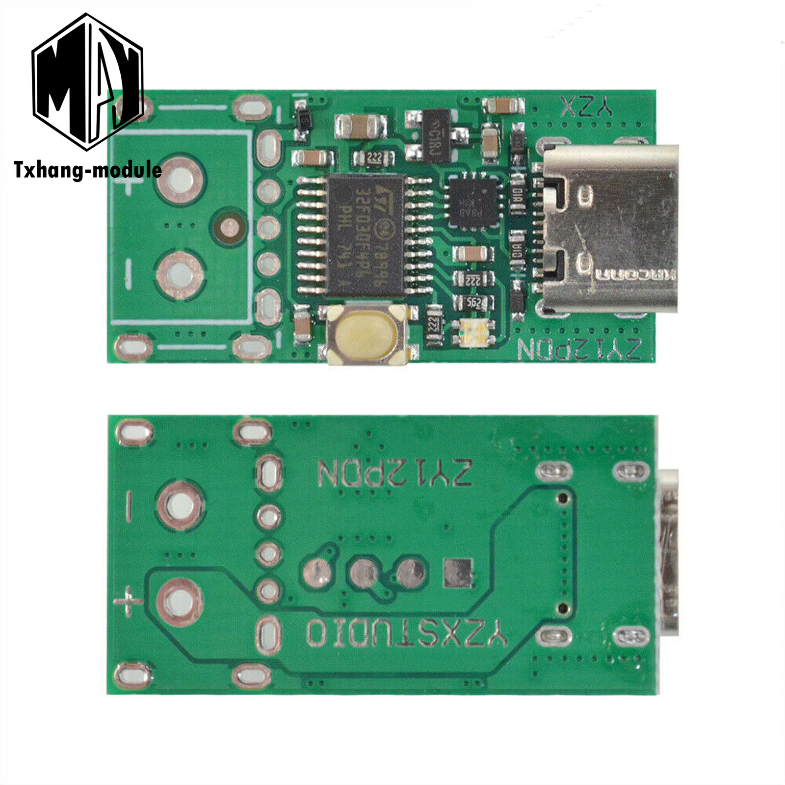 USB-C Type-C PD2.0 3.0 to DC USB Charge Trigger Poll Detector ZYPDS ...