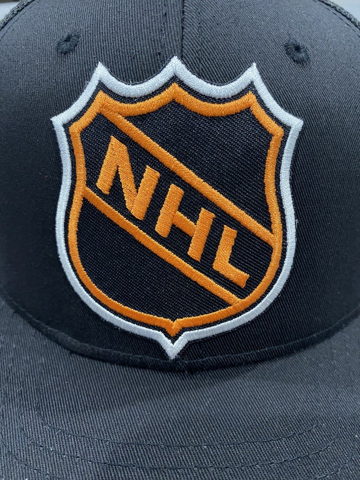 THROWBACK NHL NATIONAL HOCKEY LEAGUE SHIELD LOGO ADJUSTABLE HAT CAP ...