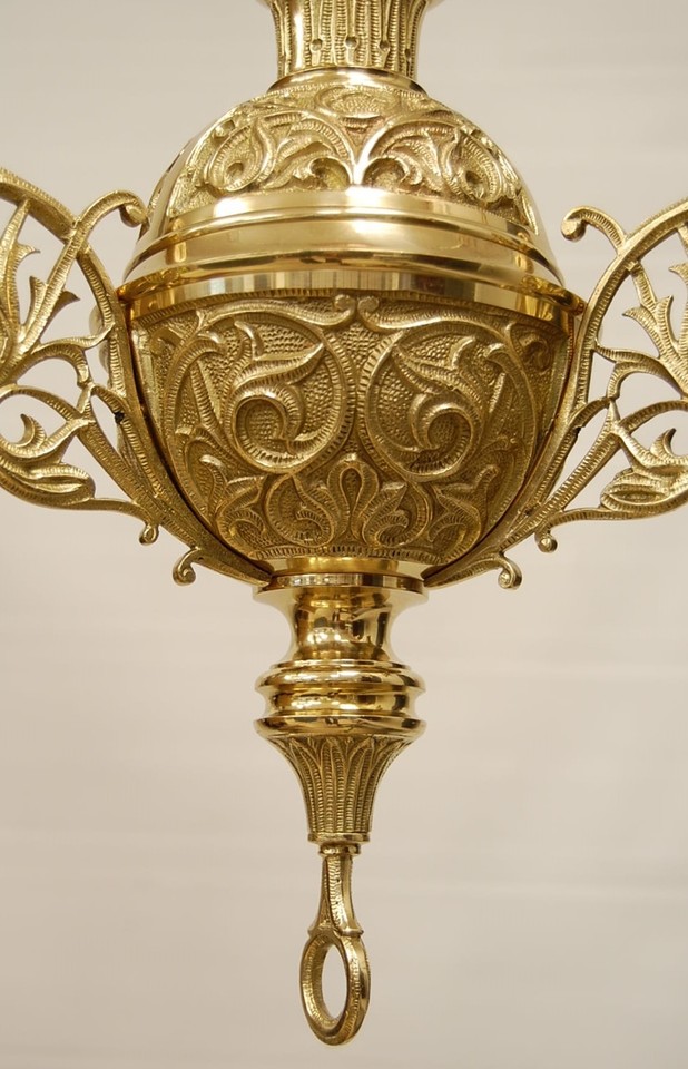 WORLDS BEST CHAPEL SIZE BRASS HANGING SANCTUARY LAMP - 324 - (CHURCH ...