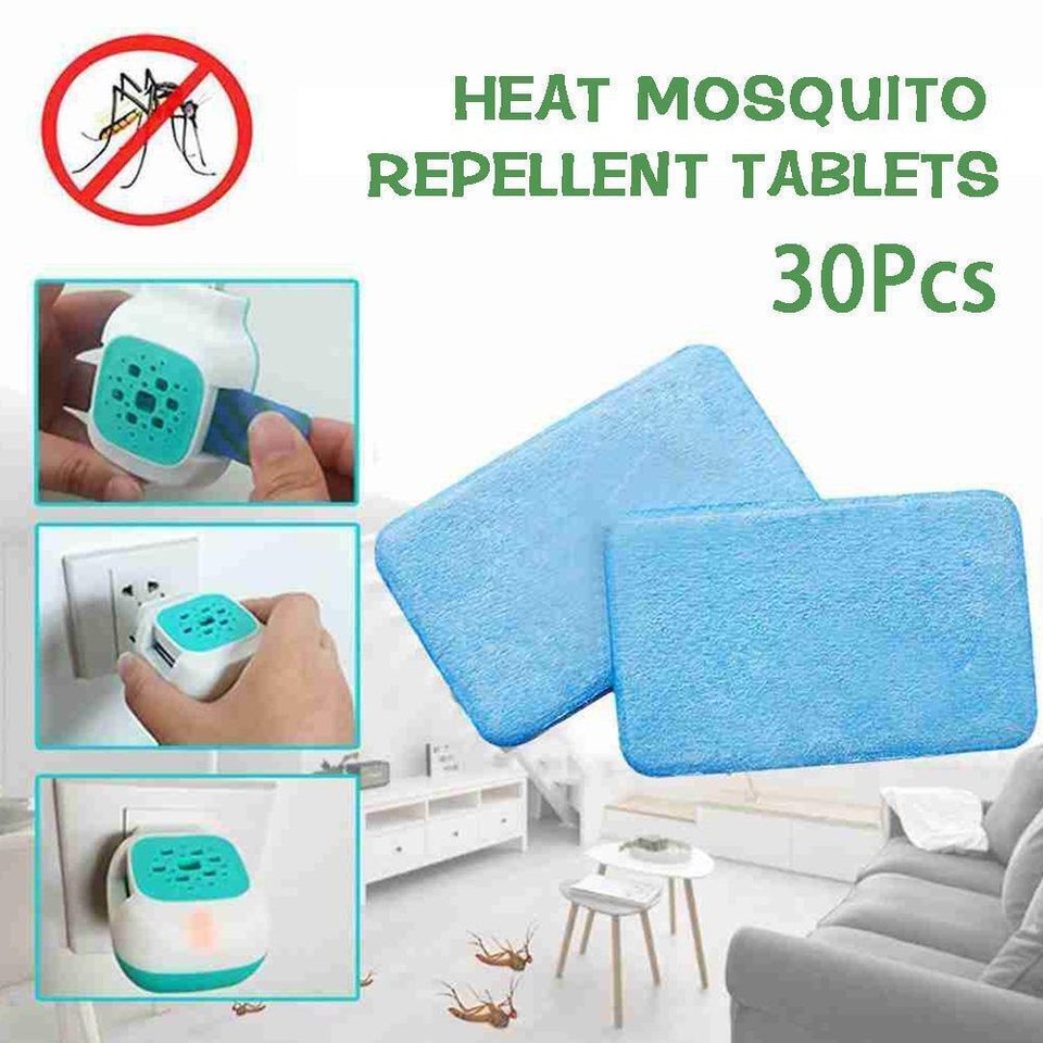 30 Pcs Mosquito Insect Repellent Tablets Replacement Adaptor in Plug ...