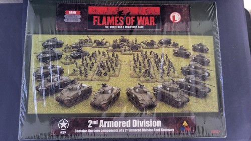 Flames of War U.S. 2nd Armored Division Army Box USAB02 New Battlefront ...