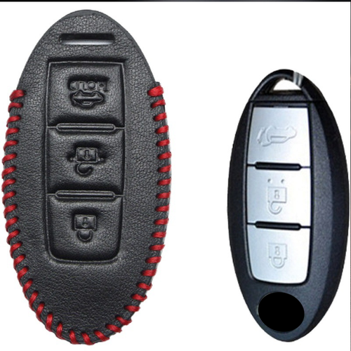 Leather Remote Car Key Case Cover Fob Shell For Nissan Altima Infiniti ...