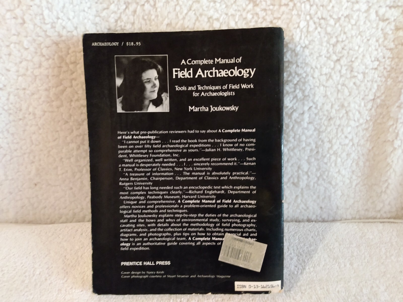 A COMPLETE MANUAL OF FIELD ARCHAEOLOGY By Martha Joukowsky | eBay
