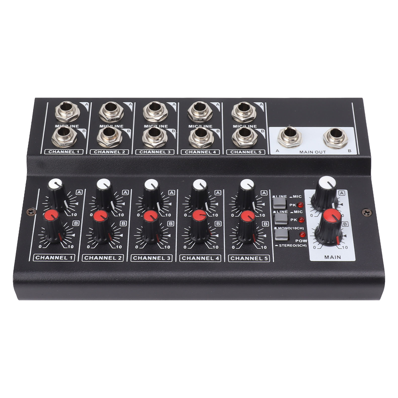 MIX5210 Sound Mixer Digital Mixer 10 Channel Compact Studio Mixer ...