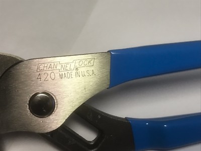 420 CHANNELLOCK PLIERS, COATED HANDLE, NEW | eBay