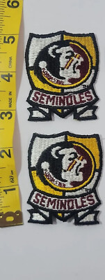 Florida State SEMINOLES College Football Patches 2.5" x 1.75" Lot Of 2 ...