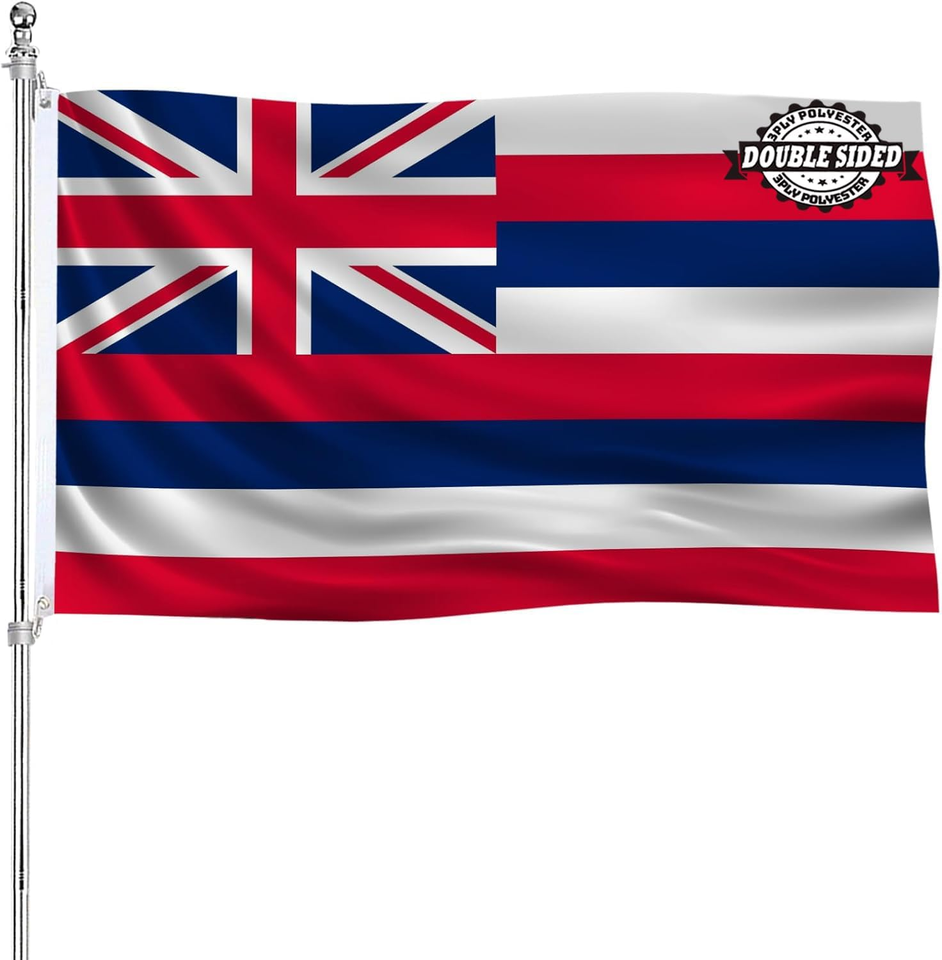 Hawaiian Flag 3X5 Outdoor Double Sided Hawaii HI State Flag Heavy Duty ...
