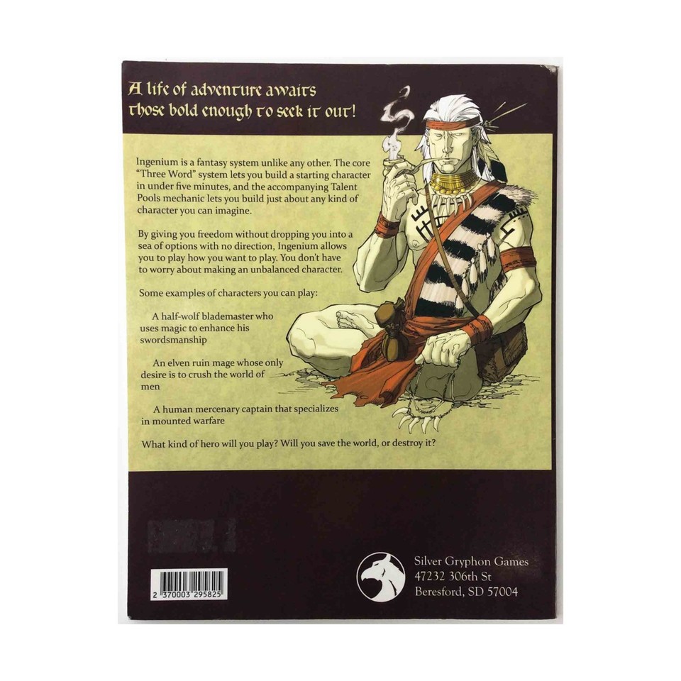Silver Gryphon RPGs Ingenium VG | eBay